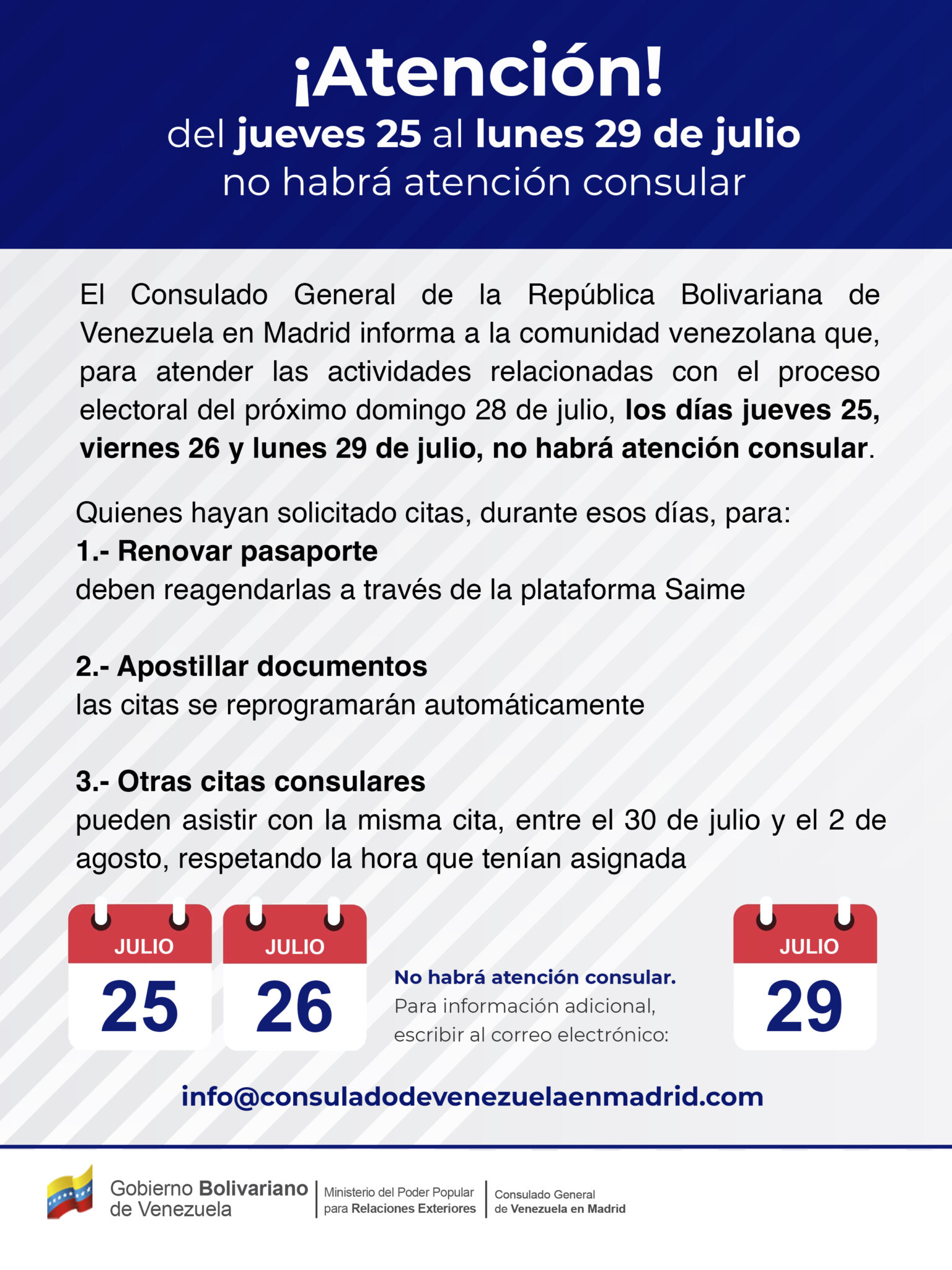 PODER PARA APOSTILLAR – Consulado General de Venezuela en Madrid