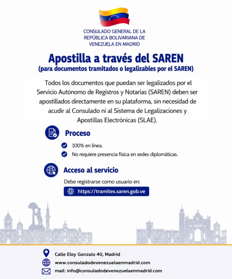SAREN: Trámites en Línea